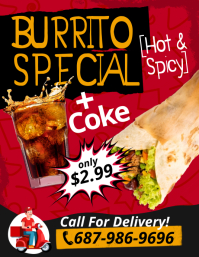 Burritos Special Flyer Template | PosterMyWall