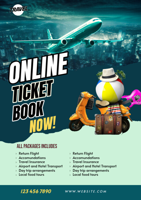 Bus Ticket Flyer Template | PosterMyWall