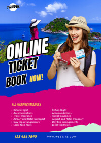Bus Ticket Flyer Template | PosterMyWall