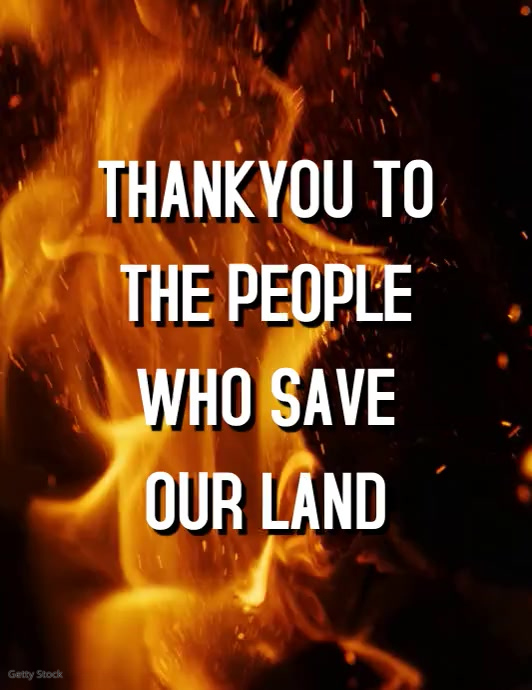 Bushfire Template | PosterMyWall