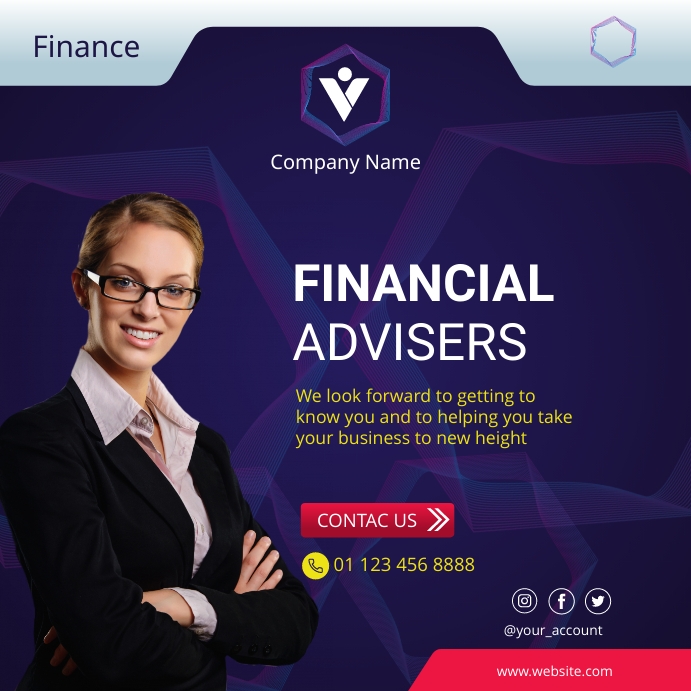 Business, Financial Instagram post Template | PosterMyWall