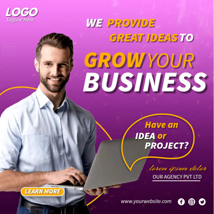 Business Speaker Ads Template | PosterMyWall