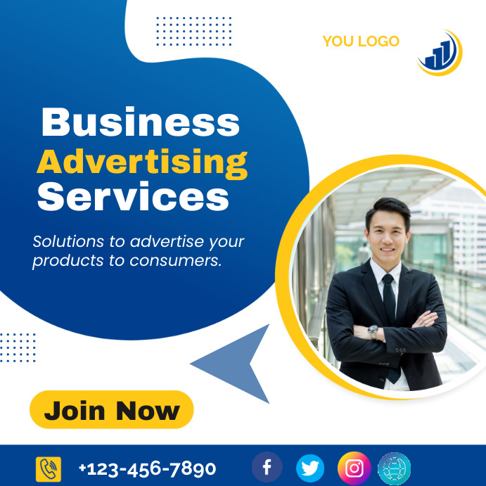BUSINESS ADVERTISING SERVICE Template | PosterMyWall