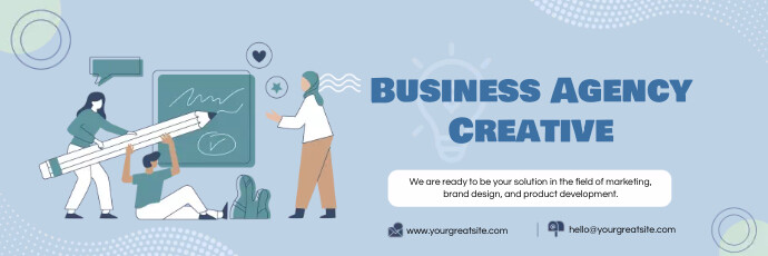 Copy of Business Agency Creative Twitter Header | PosterMyWall