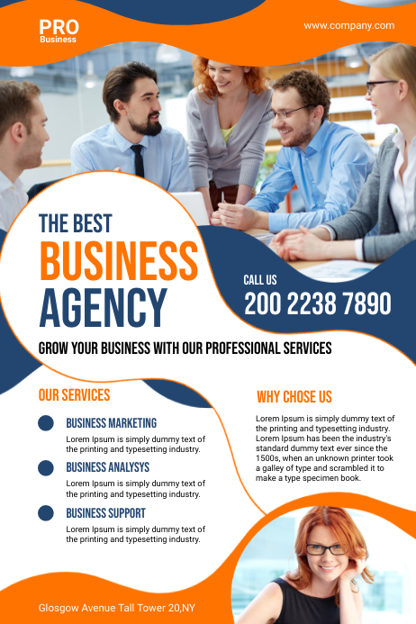 Business Agency Flyer เทมเพลต | PosterMyWall