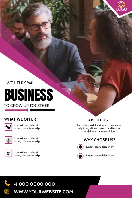 Modèle business and manegement firm poster | PosterMyWall