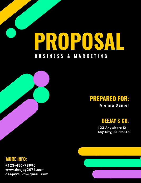 Business and marketing proposal Template | PosterMyWall