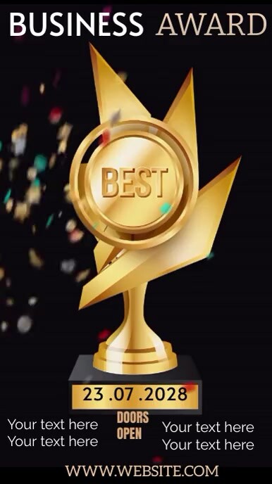 Business Award Template | PosterMyWall