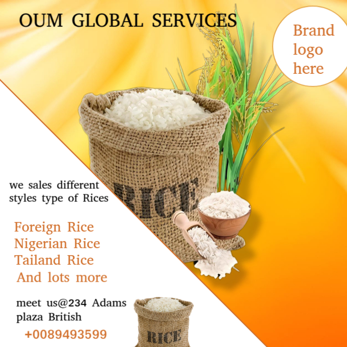 Copy of Rice flyer design template | PosterMyWall