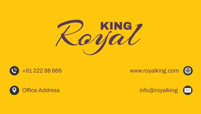 Copy of Business Card (Royal King) | PosterMyWall