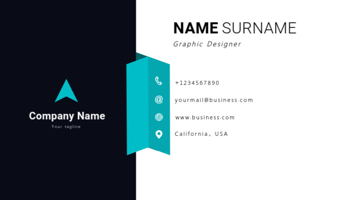 Business card and name card design template | PosterMyWall