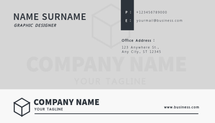 Business card and name card design template | PosterMyWall