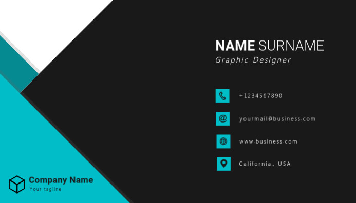 Business card and name card design template | PosterMyWall