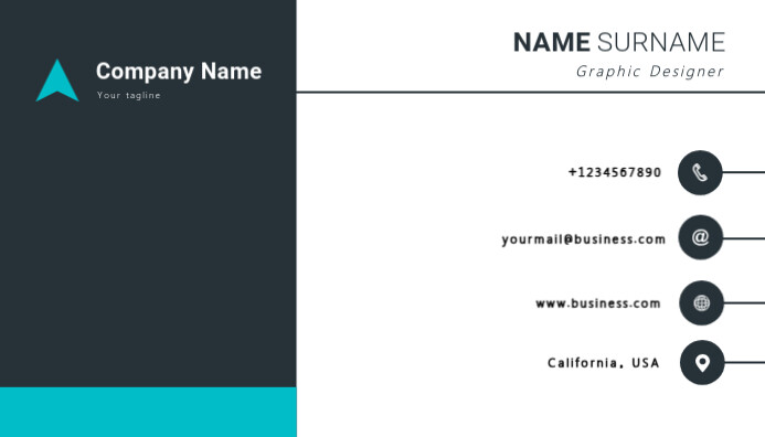 Business card and name card design template | PosterMyWall
