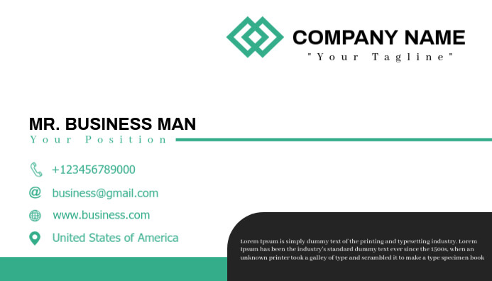 business card and name card design template | PosterMyWall