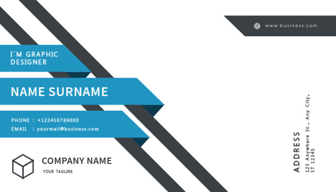 Business card and name card design template | PosterMyWall