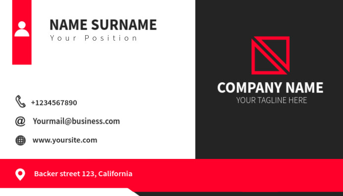 business card and name card design template | PosterMyWall