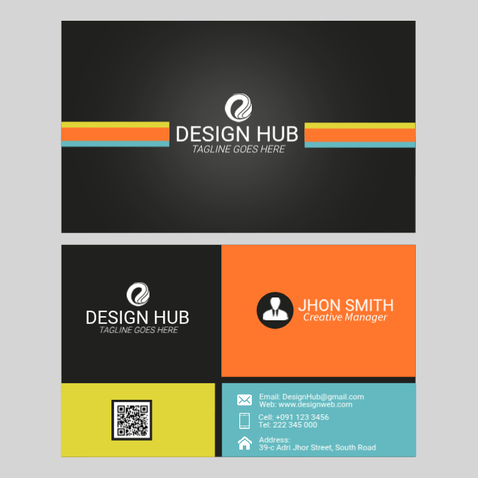 Business Card Colors Template | PosterMyWall