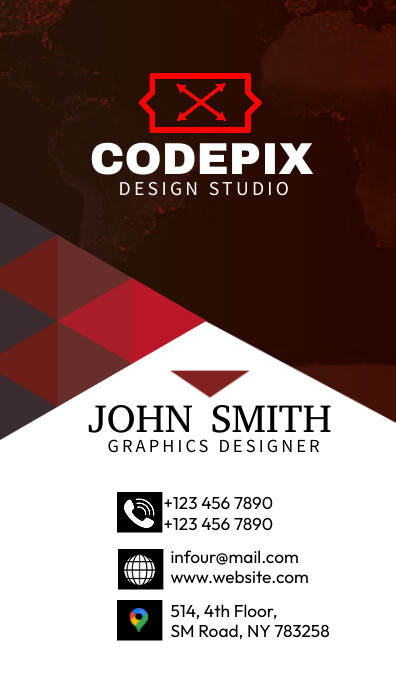 Plantilla de Business card design flyer | PosterMyWall