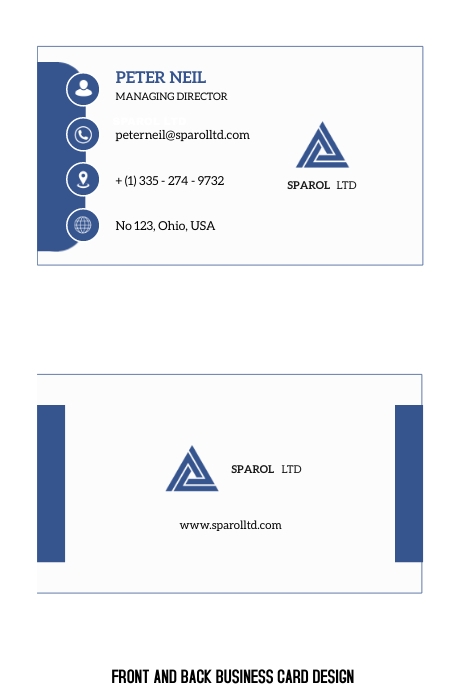 Business card design Template | PosterMyWall