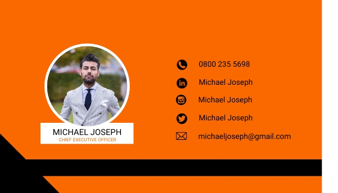 Business card flyer Template | PosterMyWall