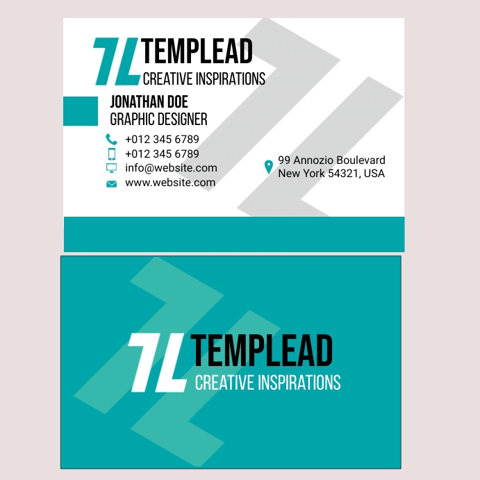 Business Card Template AD | PosterMyWall