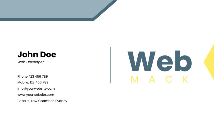 Business card template | PosterMyWall