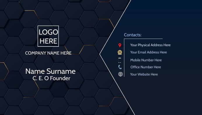 business card template | PosterMyWall