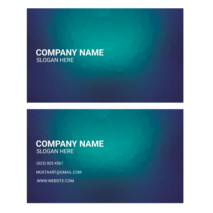 Business Card Water Template | PosterMyWall