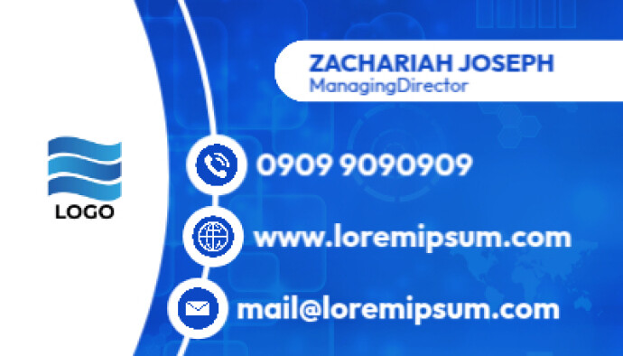 Business card with logo Template | PosterMyWall