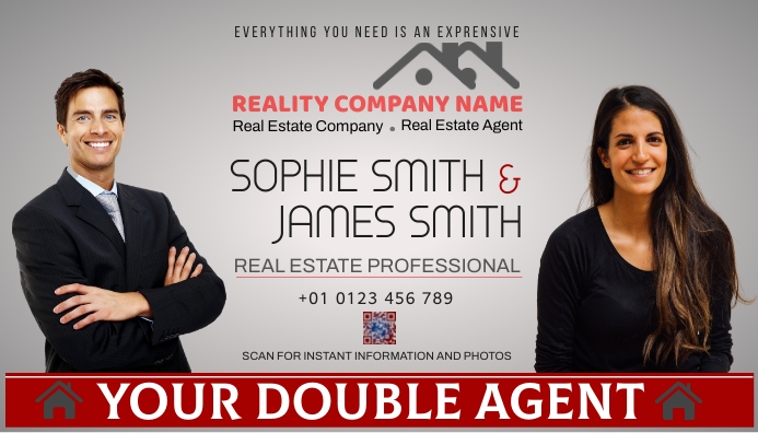 Business cards real estate agent template | PosterMyWall