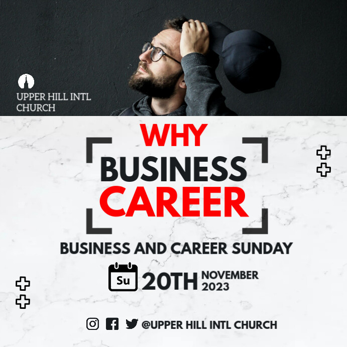 BUSINESS CAREER SUNDAY Template | PosterMyWall