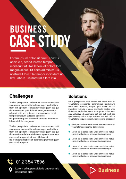 Plantilla de Business Case Study Template | PosterMyWall