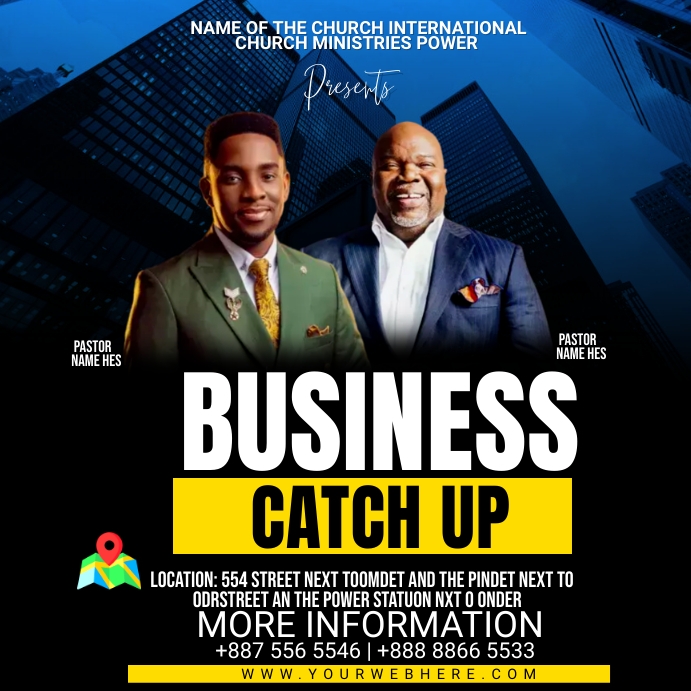 Copy of business catch up | PosterMyWall