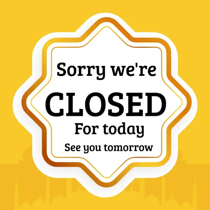 Business closed templates | PosterMyWall