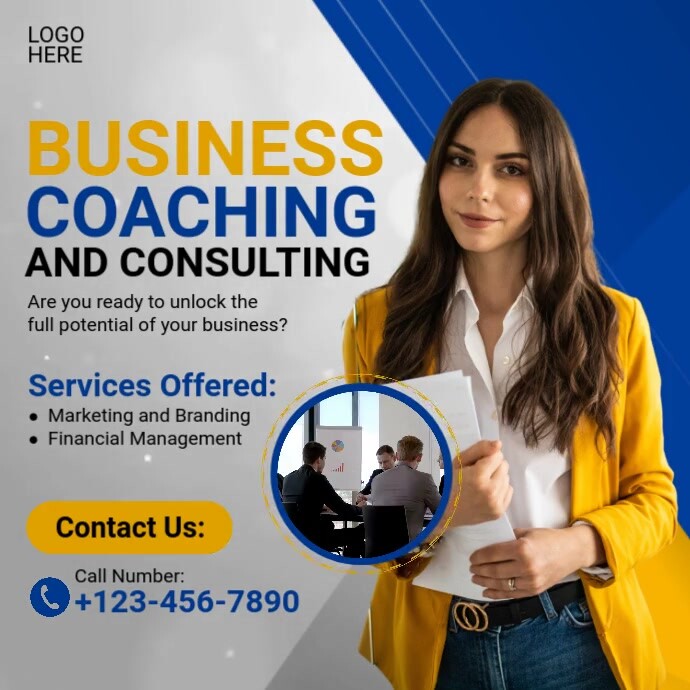 Copy of Business Coaching & Consulting | PosterMyWall