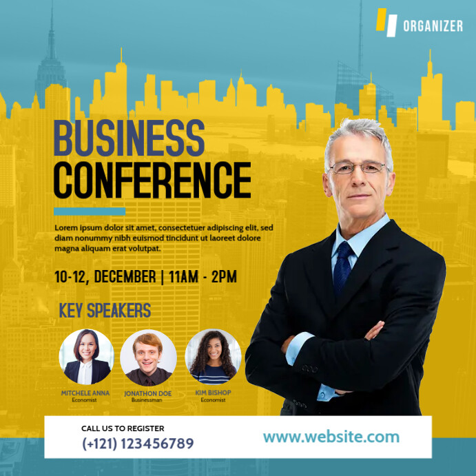 Copy of Business Conference Ad | PosterMyWall