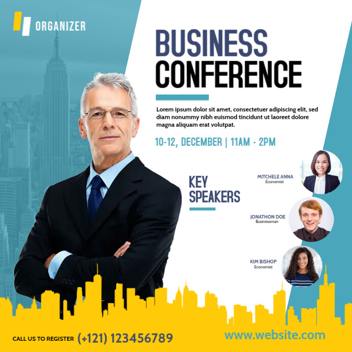 Copy of Business Conference Ad | PosterMyWall