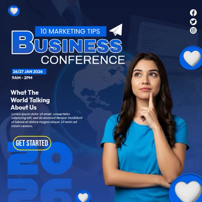 Business Conference Ads Template | PosterMyWall