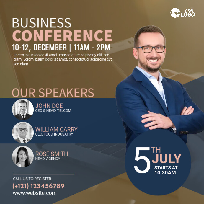 Business Conference Banner Ad | PosterMyWall