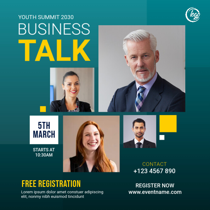 Business Conference Banner Ad Template | PosterMyWall