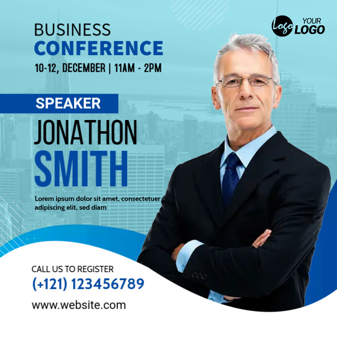 Copy of Business Conference Banner Ad | PosterMyWall