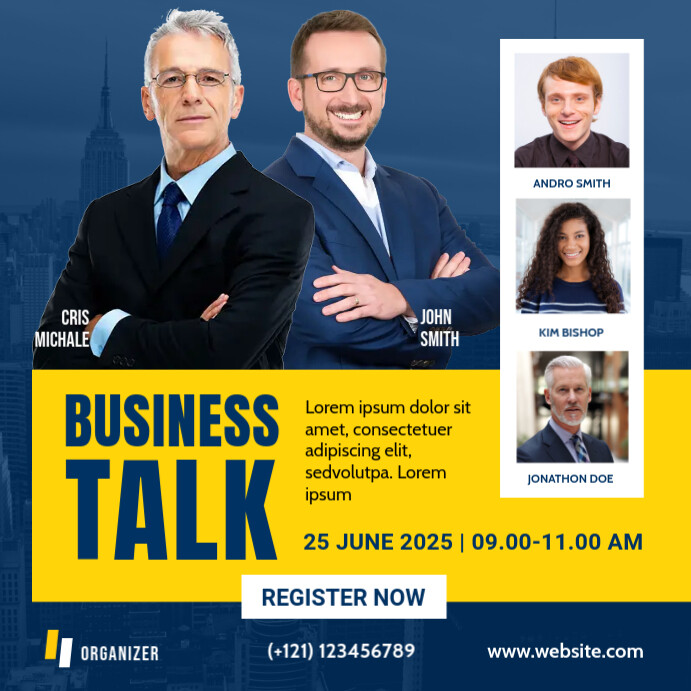 Copy of Business Conference Banner Post | PosterMyWall