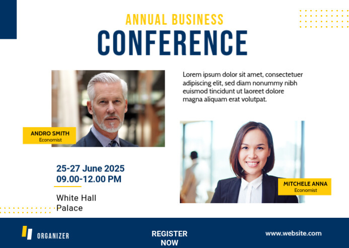 Copy of Business Conference Banner Template | PosterMyWall