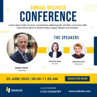 Business Conference Banner Post Design Template | PosterMyWall
