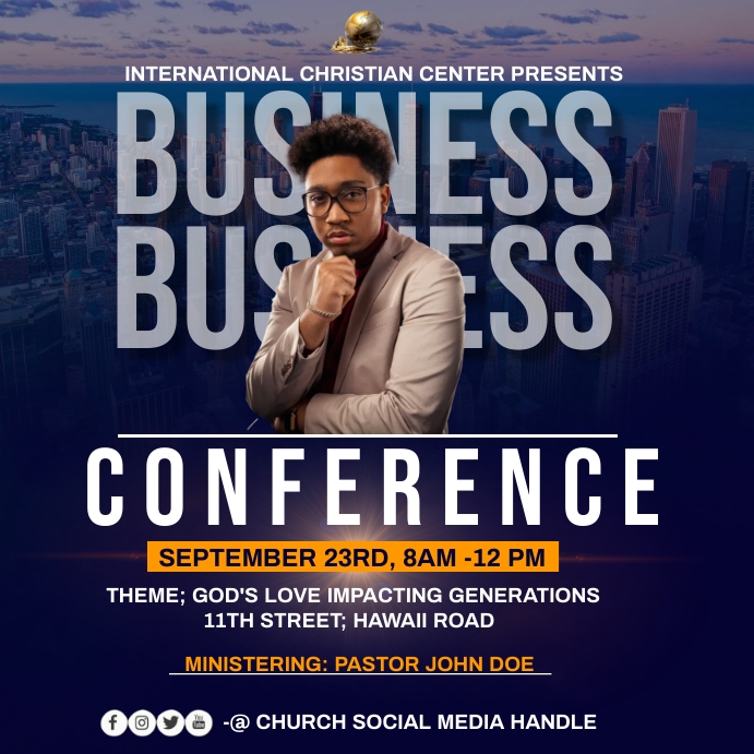 Plantilla de De Conferencias de Negocios | PosterMyWall