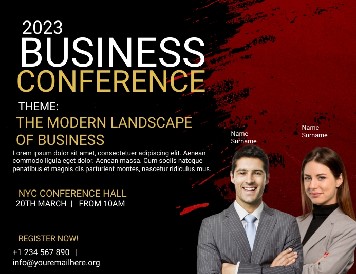 business conference Template | PosterMyWall