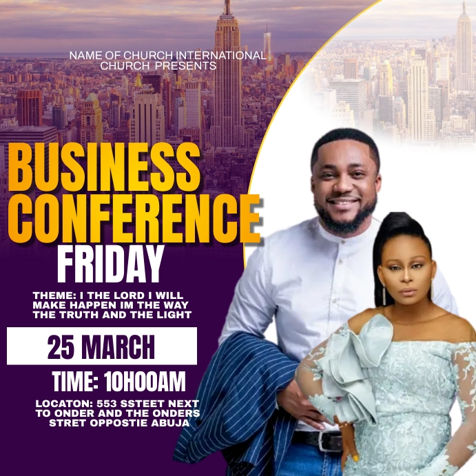 business conference Template | PosterMyWall