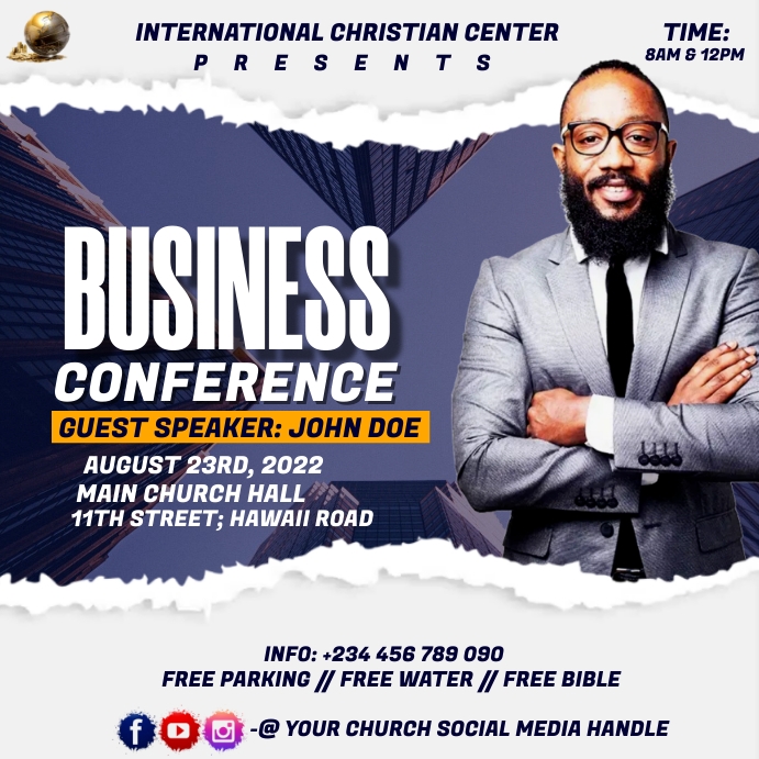 business conference Template | PosterMyWall