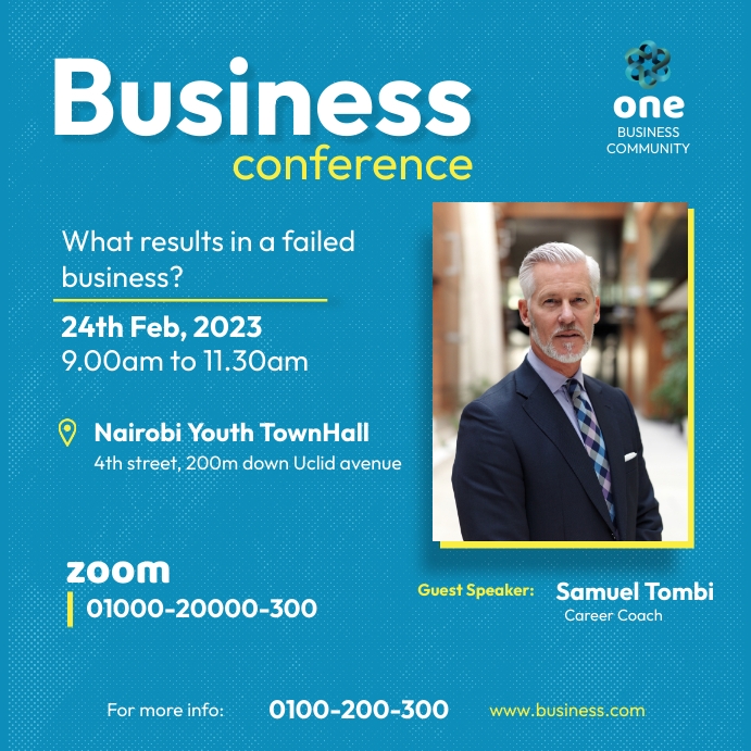 Business conference Template | PosterMyWall